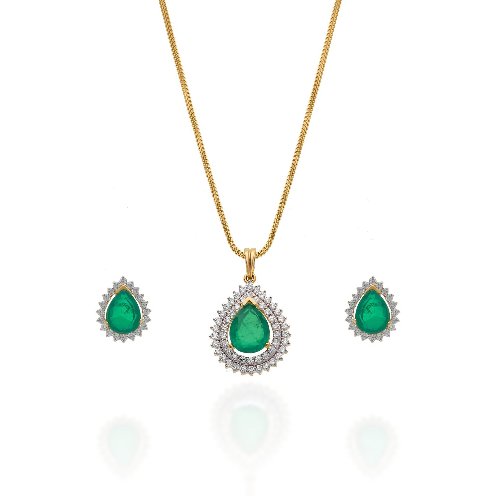 Diamond Pendant Sets - Sona Jewelers